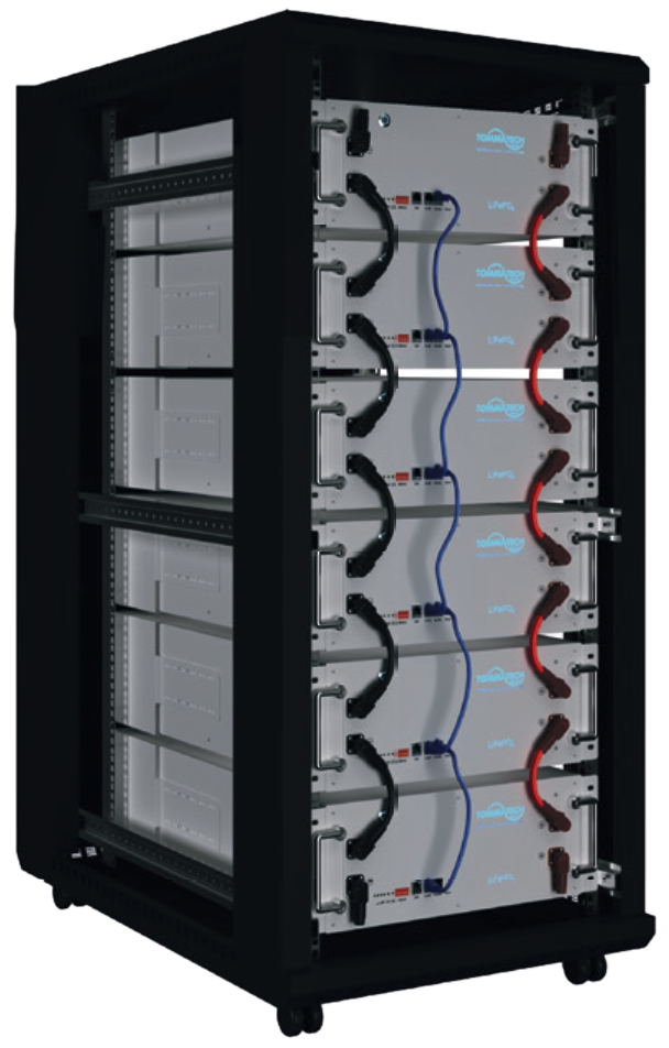 TommaTech RACK Serisi 48 Volt (51.2V) 100 Amper LiFePO4 Lityum Akü ...